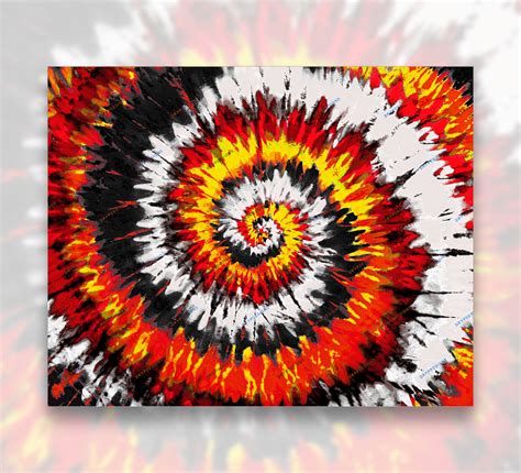 Red Orange Yellow Tiedye Background — Drypdesigns