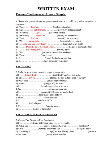 Exam Pdf Syntax Grammar