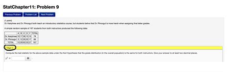 Solved Statchapter 11 Problem 9 Previous Problem Problem