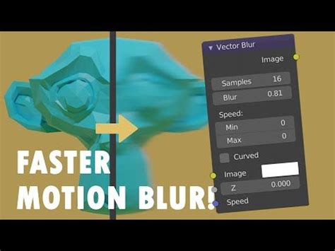 Add MOTION BLUR In The COMPOSITOR Quick Blender X Tutorial YouTube Motion Blur