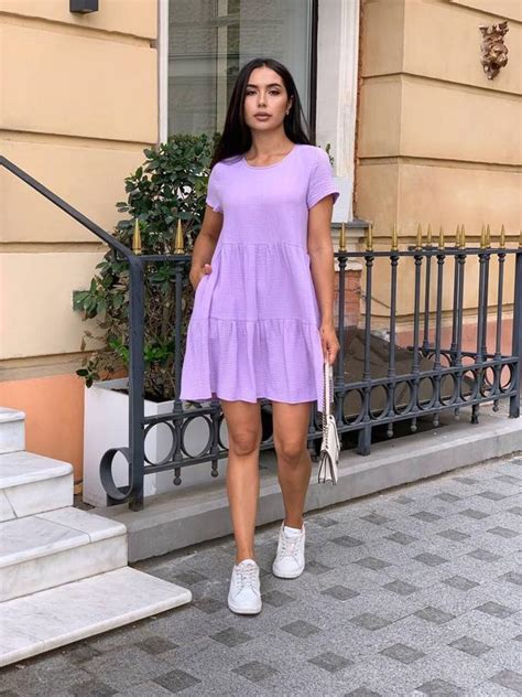 Сукня вільного фасону муслін — ціна 591 грн у каталозі Короткі сукні