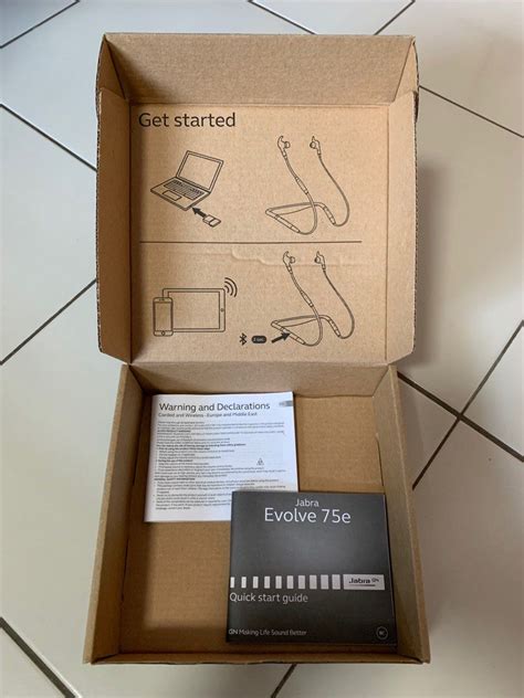 Jabra Evolve E Wireless Headset Audio Headphones Headsets On Carousell