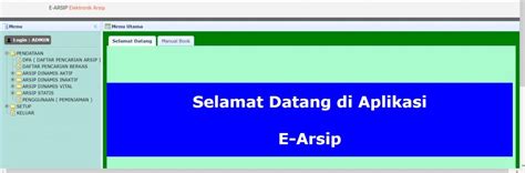 E Arsip Aplikasi Sistem Informasi Kearsipan Secara Elektronik