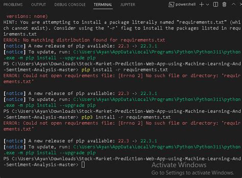 Python I Am Trying To Install Requirementstxt For My Project But It