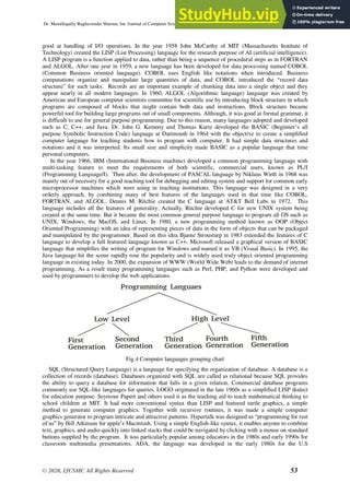A Short Communication On Computer Programming Languages In Modern Era PDF