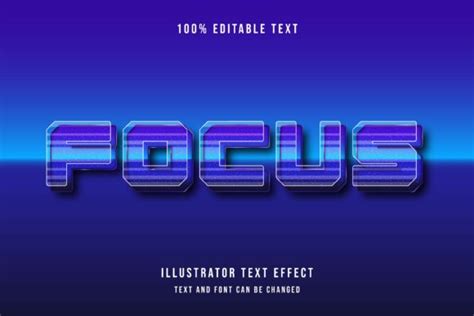 Focus Text Effect Graphic By 4gladiator Studio44 Creative Fabrica