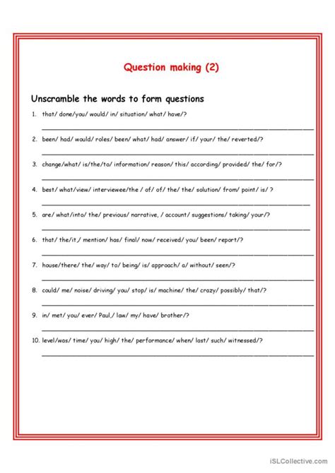 Question Making C1 Deutsch Daf Arbeitsblätter Pdf And Doc