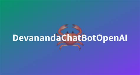 Devananda Devanandachatbotopenai At Main