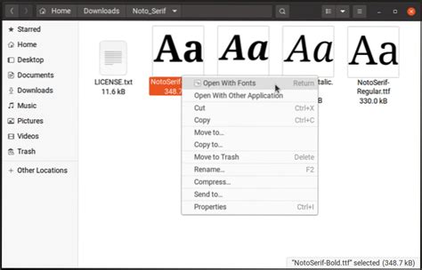 Linuxteaching How To Install Custom Fonts In Linux