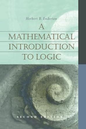 A Mathematical Introduction To Logic Amazon Br