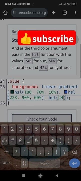 Css Color Markers Solution Step 68 69 Freecodecamp Responsive Web