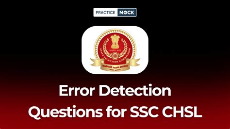 Error Detection Questions For Ssc Chsl Download Free Pdf