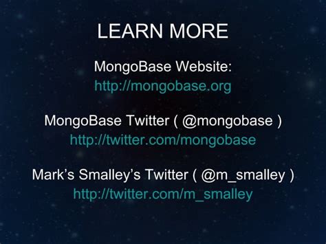 Introducing Mongobase Ppt