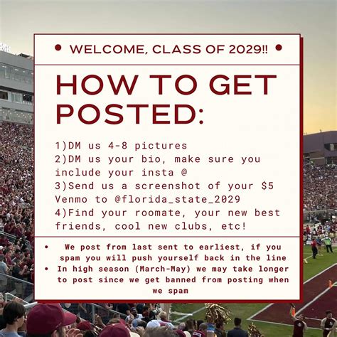 Florida State University Class Of 2029 Fsuclassof2029 • Instagram