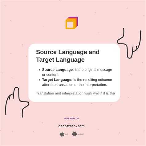 Source Language And Target Language Deepstash