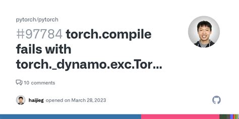 Pile Fails With Torch Dynamo Exc Torchruntimeerror On A Function That Contains A Torch