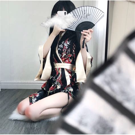 Mua Set đồ ngủ cosplay người hầu xinh xắn kimono Nhật Bản cosplay sexy trang phục truyền thống