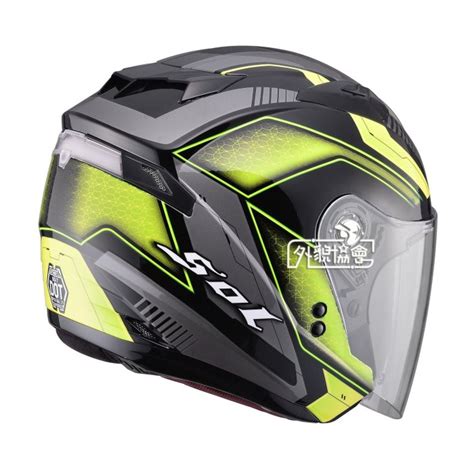 外貌協會 Sol安全帽 So 7 So7 星際彩繪 黑 螢光黃 本店再加贈好禮 預購 Yahoo奇摩拍賣