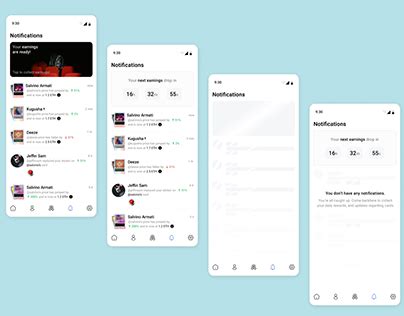 Notifications App Notification Ui Projects Photos Videos Logos Illustrations And Branding