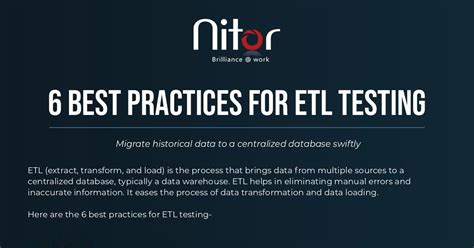 Etl Testing Architecture Types And Best Practices