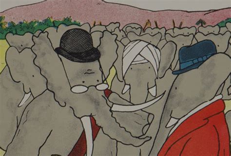 General Cornelius And Babar Antique Print