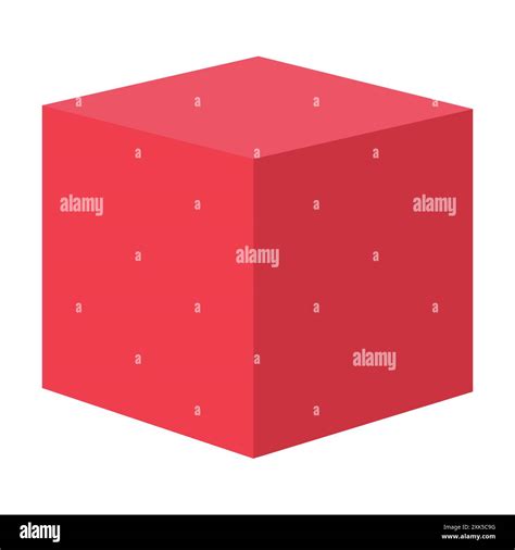 Isometric Cube Design Web Modern Concept Icon Geometric Shape Vector