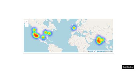 React Leaflet Heatmap Layer V3 Examples CodeSandbox