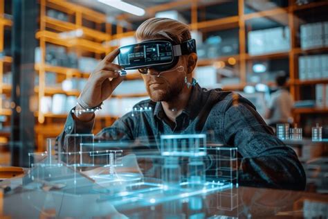 Augmented Reality Developer Creating Interactive Experiences Premium