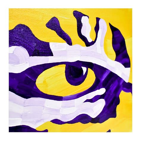 Lsu Tigers Eye Logo Louisiana State University Lsu Tiger Eye Gold Big