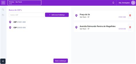 cep query application in vue 3 tailwindcss