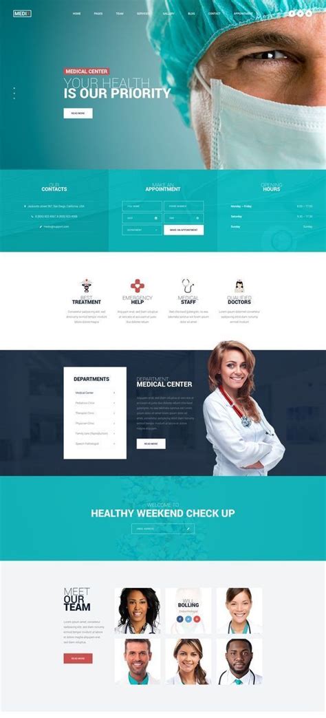Responsive Wordpress Website For Medical Healthcare Hospital Business