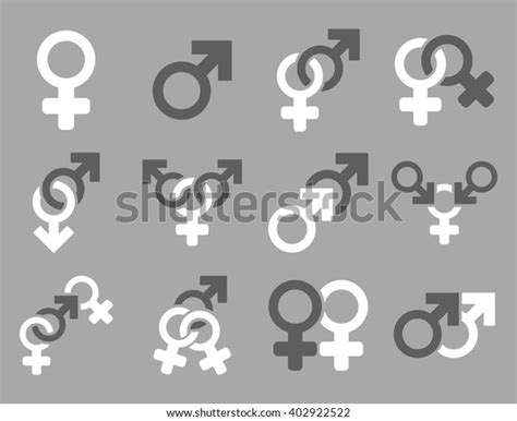 Sexual Relation Symbols Vector Icon Set Stock Vector Royalty Free 402922522 Shutterstock