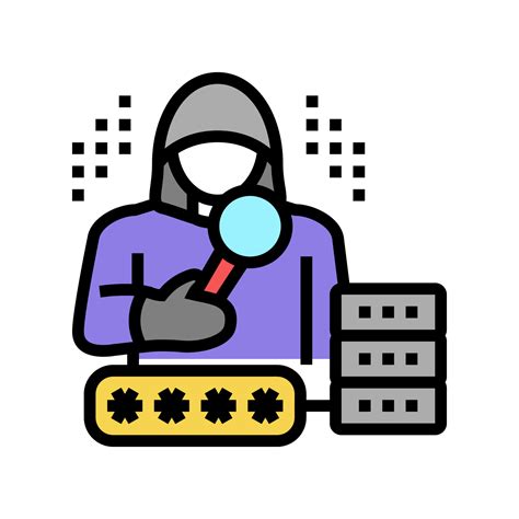 Hacker Digital Thief Color Icon Vector Illustration 10346591 Vector Art At Vecteezy