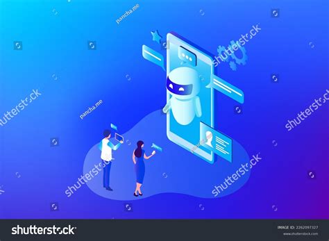 Ai Chat Bot Technology Concept People Stock Vector Royalty Free