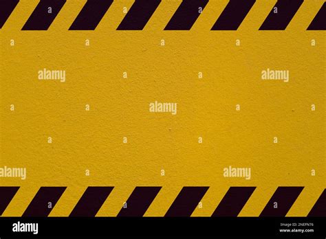 black striped yellow background with copy space for customized warning