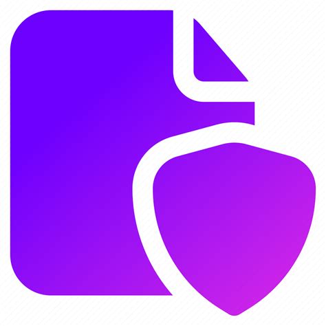 File Shield Document Paper Contract Icon Download On Iconfinder