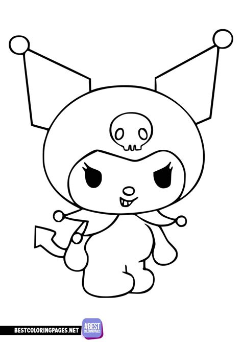Kuromi Coloring Pages