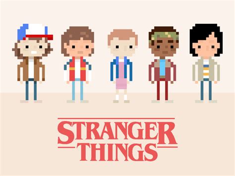 Stranger Things Pixel Art Grid Ndwh