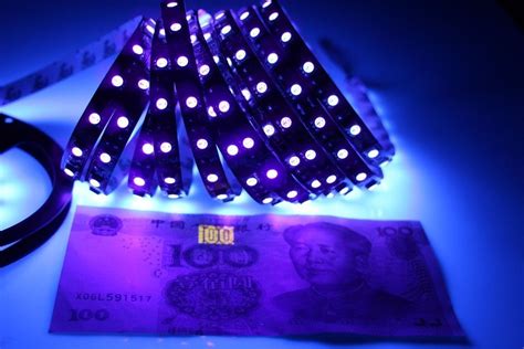 12 V Uv Ultravioleta 395 405nm Llevó La Tira Luz Negro 5050 3528 Smd 60ledm 120ledm Cinta