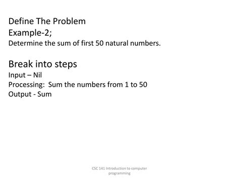 Ppt Csc141 Introduction To Computer Programming Powerpoint