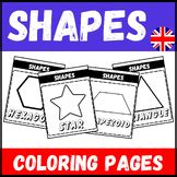 Shape Coloring Pages Geometry Preschool Pre K Kindergarten Tpt