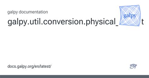 nversion physical output — galpy v1 11 1 dev0 documentation
