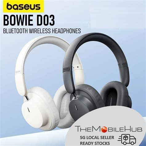 Baseus Bowie D03 Bluetooth Wireless Headphones Headset Earphone 3 5mm Jack With Mic Shopee