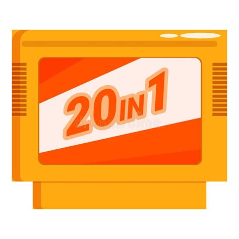 Yellow Cartridge For Retro Game Console Offering 20 In 1 Games Stock