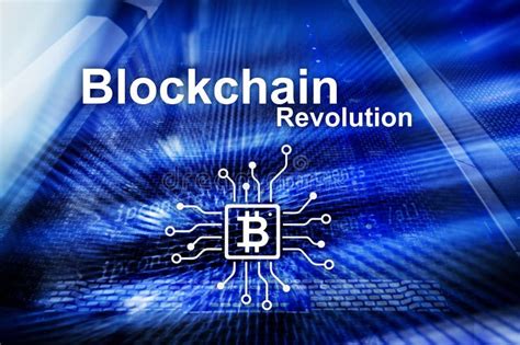 Blockchain Revolution Innovation Technology In Modern Business Stock Illustration