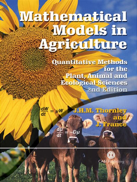 thornley 2007 mathematical models in agriculture pdf