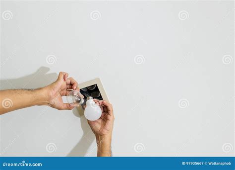 LED Bulb To Replace Incandescent Lamp Stock Image Image Of Closeup Save