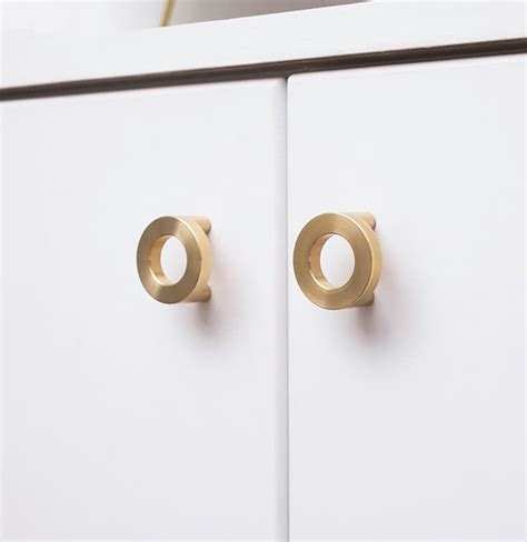 11 Modern Brass Knobs Cabinet Door Handles Knobs Simple Etsy