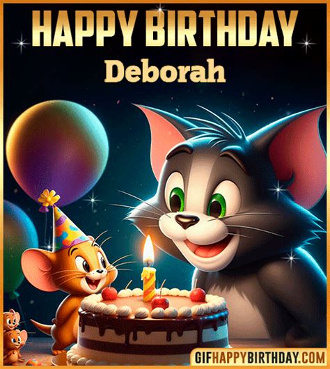 🎉 Happy Birthday Deborah  🎂 Funny And Personalized Animated Wishes