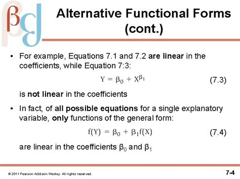 Functional Forms Of Regression Models A Functional Form